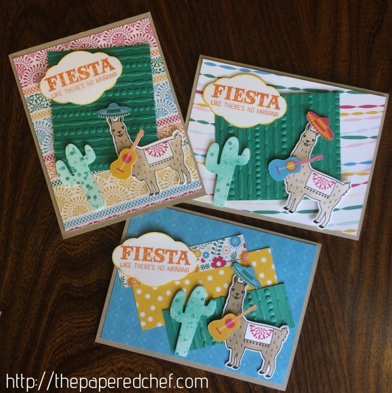 Fiesta Cards – Llamas and Pigs - The Papered Chef