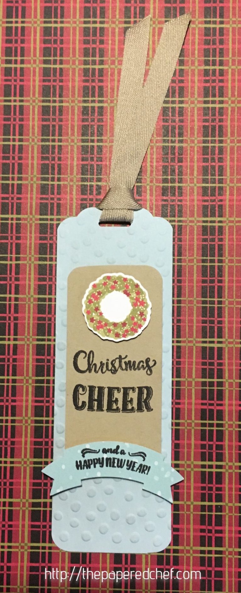 Christmas Cheer Card & Bookmark - The Papered Chef