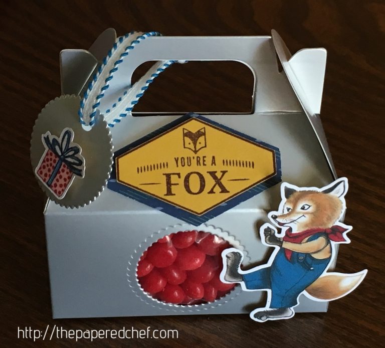 Foxy Silver Mini Gable Box - The Papered Chef