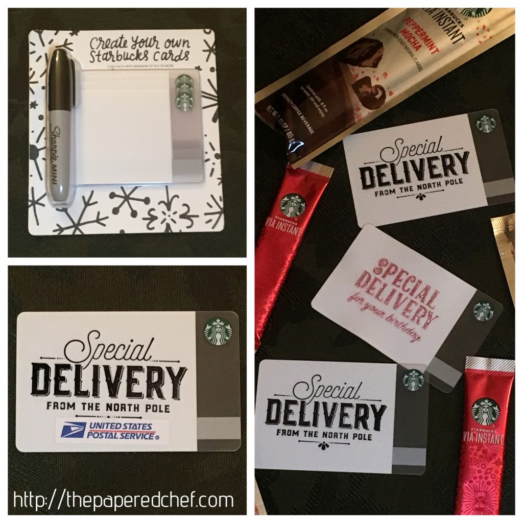 Special Delivery DIY Starbucks Gift Cards - The Papered Chef